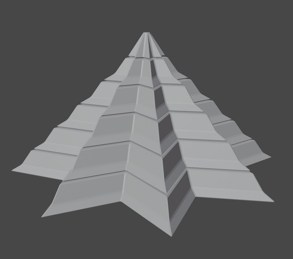 3D Pyramidal Structure 8 Corners - TurboSquid 1577904