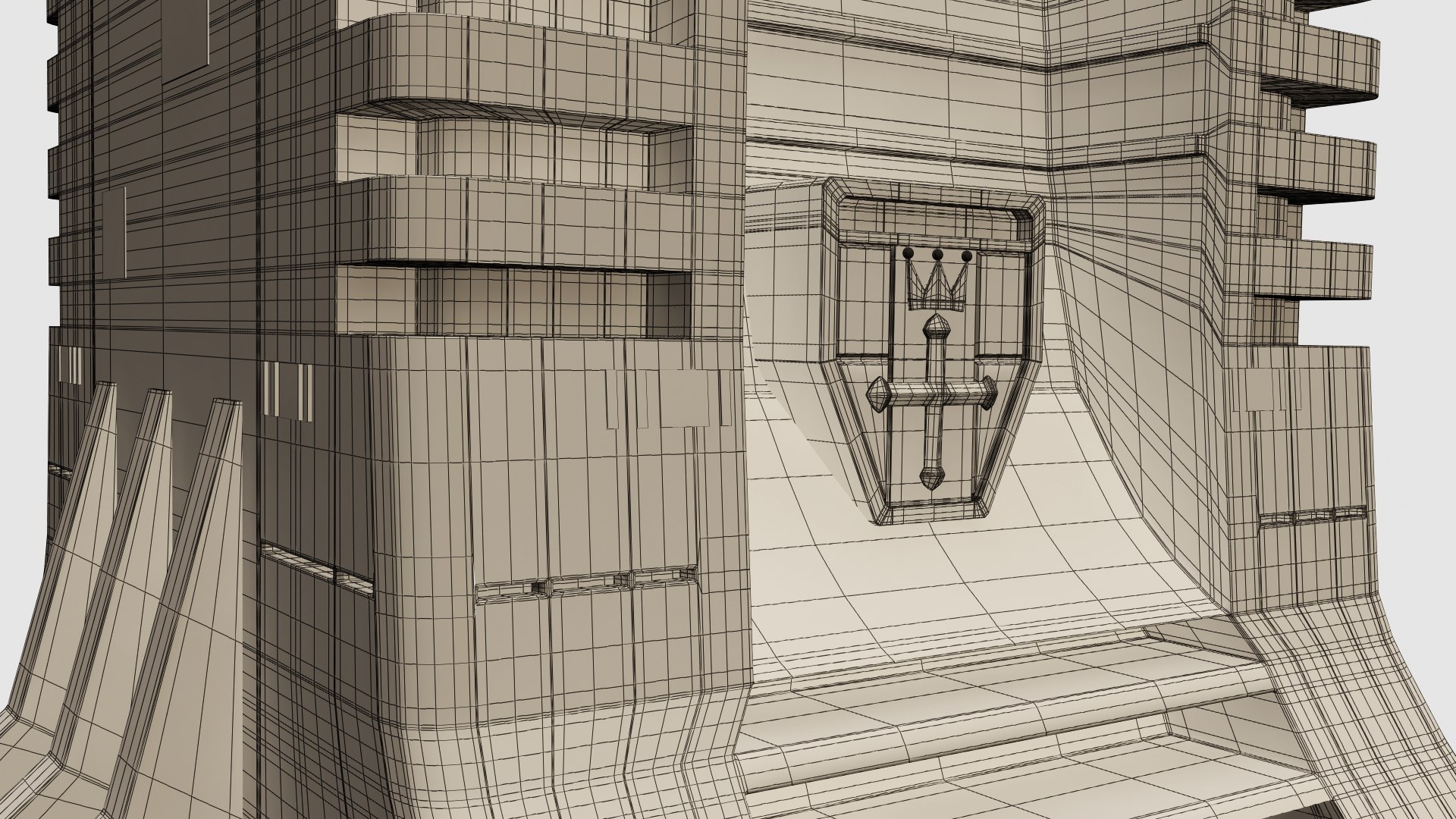 3D Model VOLTRON LION CASTLE - TurboSquid 2368099