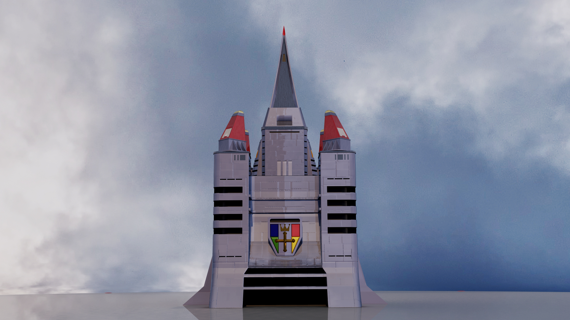 3D Model VOLTRON LION CASTLE - TurboSquid 2368099