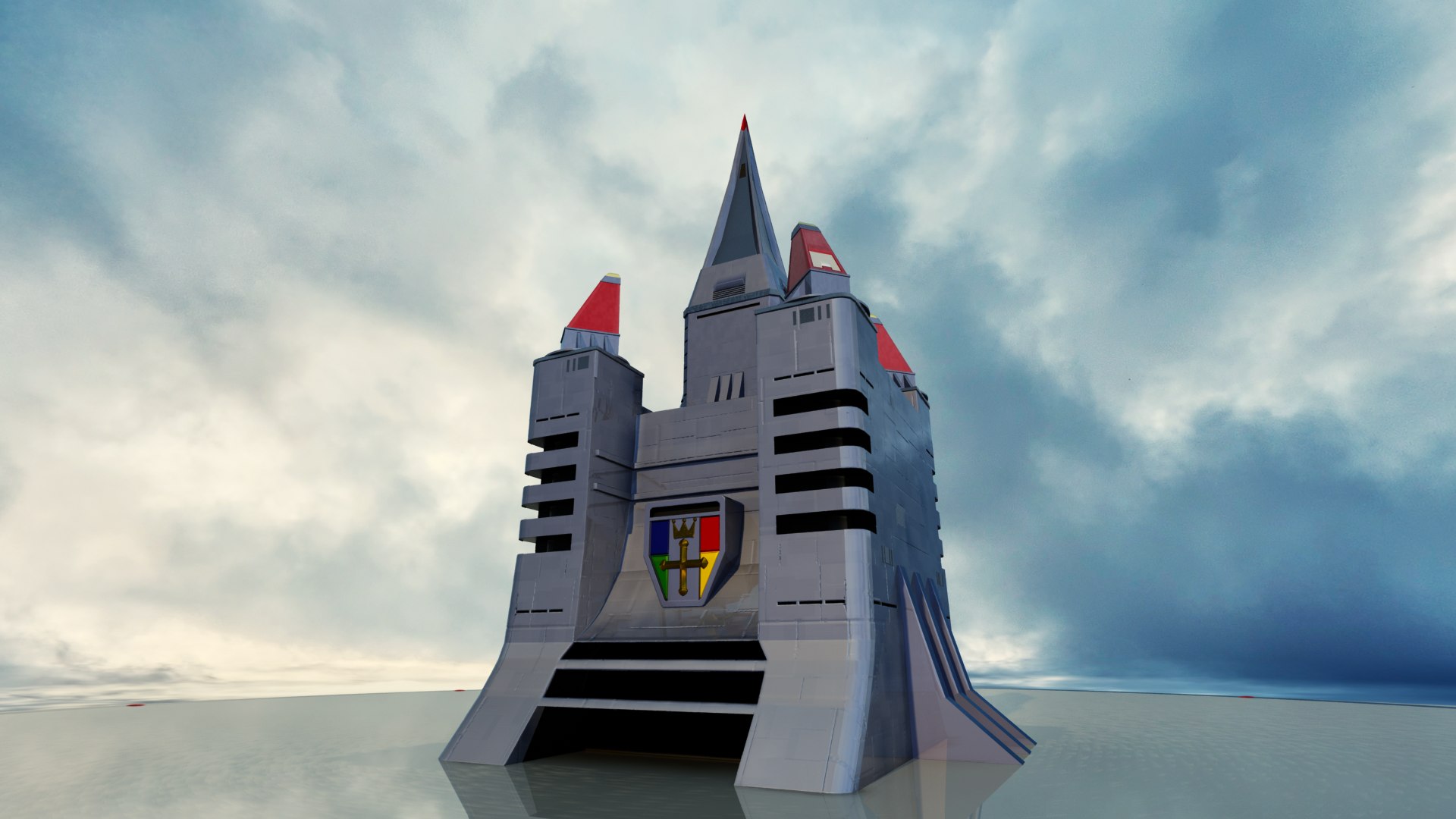 3D Model VOLTRON LION CASTLE - TurboSquid 2368099
