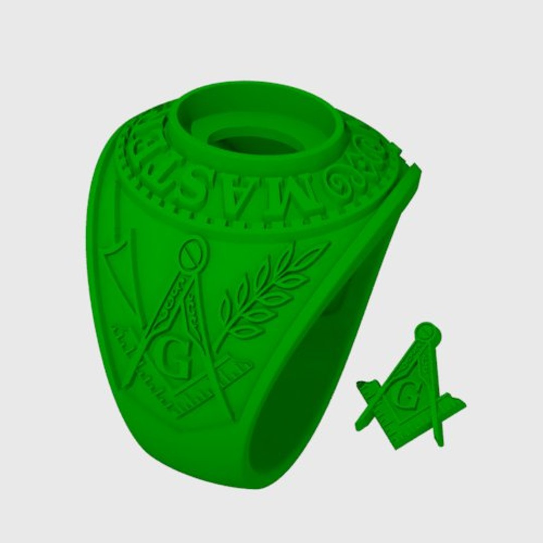 Masonic Ring 3ds