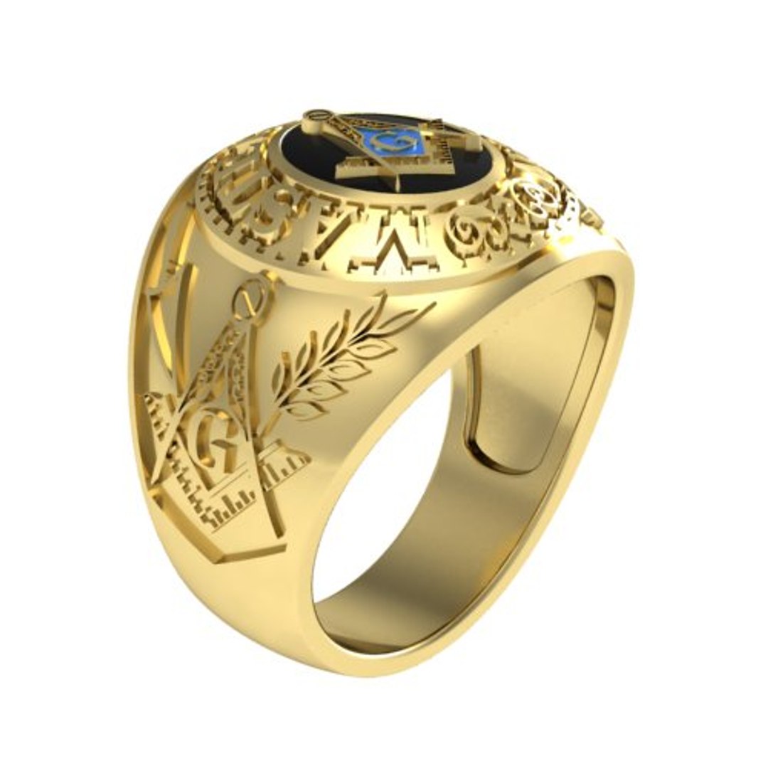 Masonic Ring 3ds