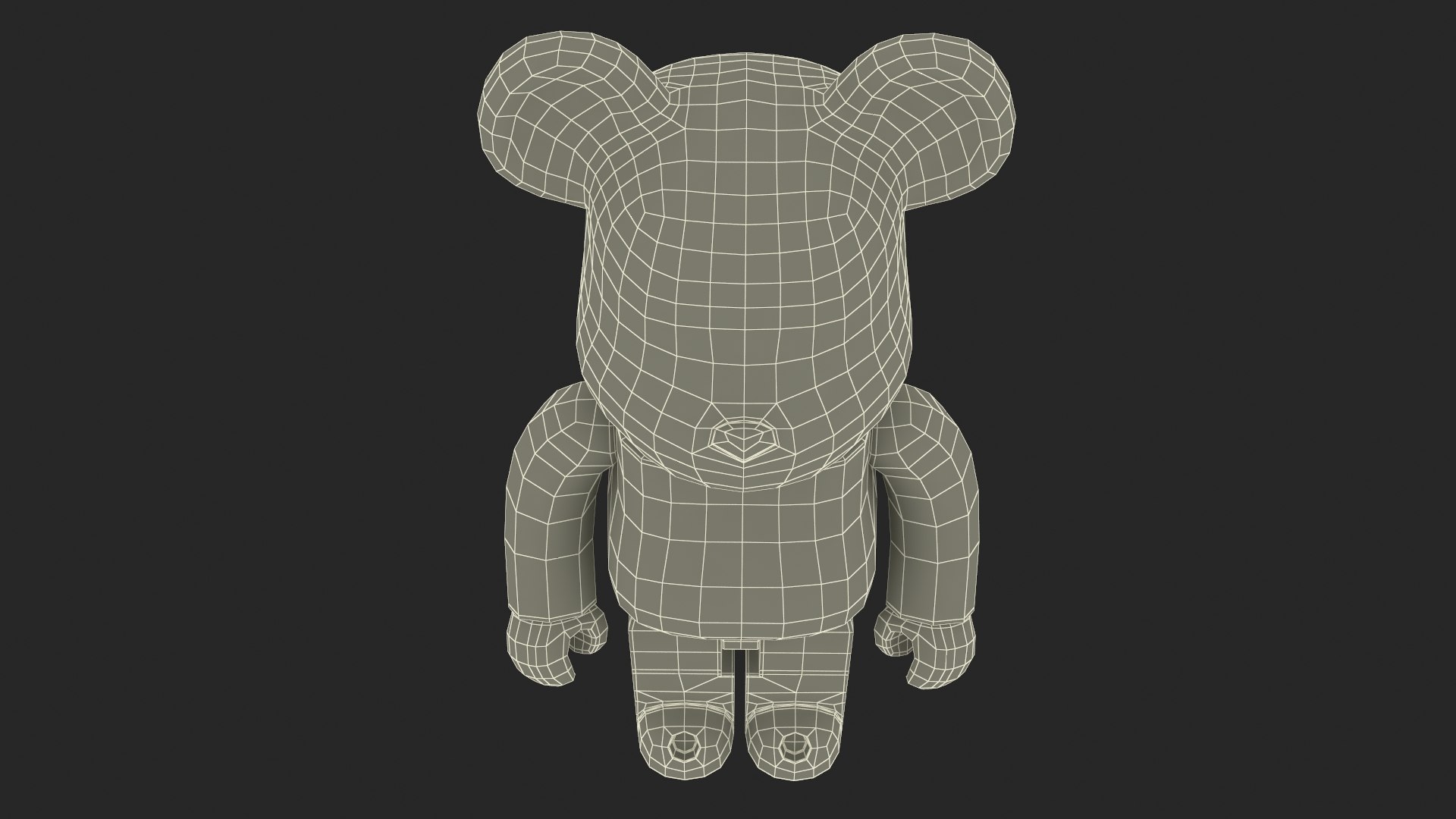 3D Bearbrick Karimoku Layered Wood - TurboSquid 2271596