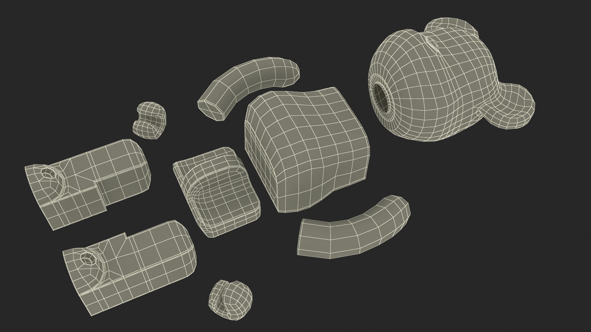 3D Bearbrick Karimoku Layered Wood - TurboSquid 2271596