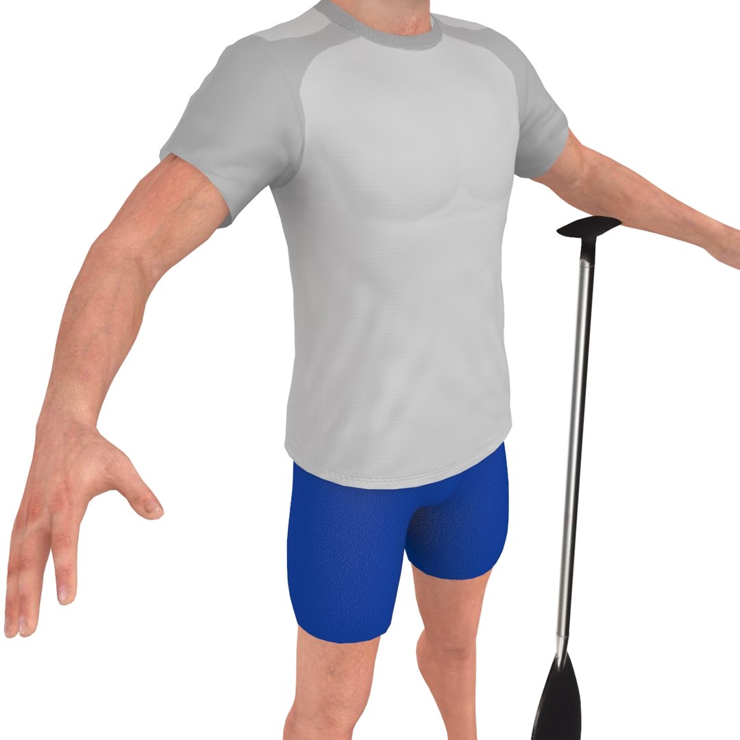 Athlete Paddle Model - TurboSquid 1307002