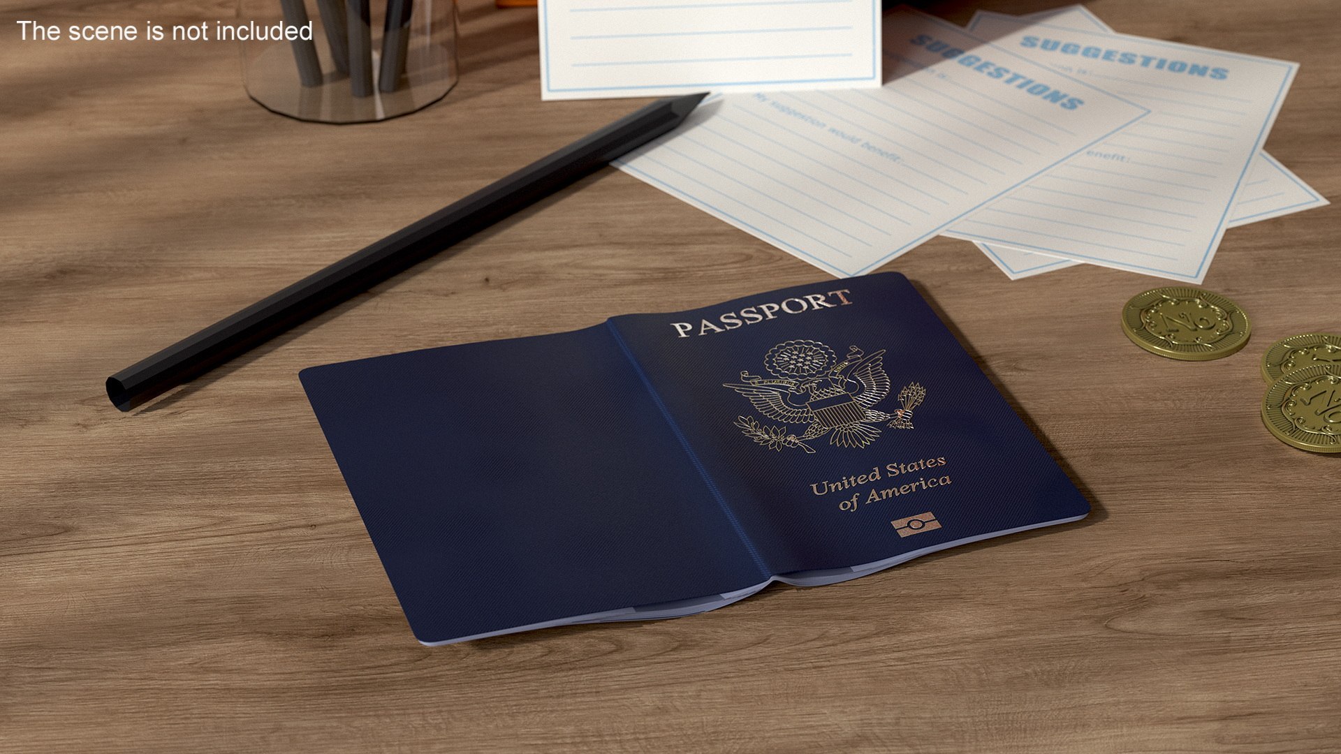 USA Passports Collection 3D Model - TurboSquid 2248793
