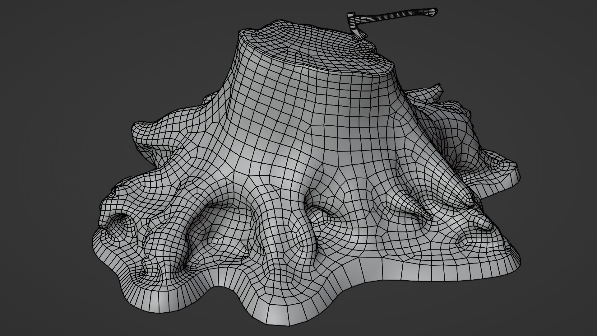 3D Big Old Tree Stump - Game Asset Model - TurboSquid 1847897