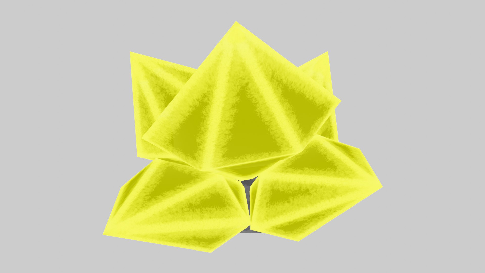 3D Yellow Stylized Rock Crystal Cluster Version 4 - TurboSquid 2127362