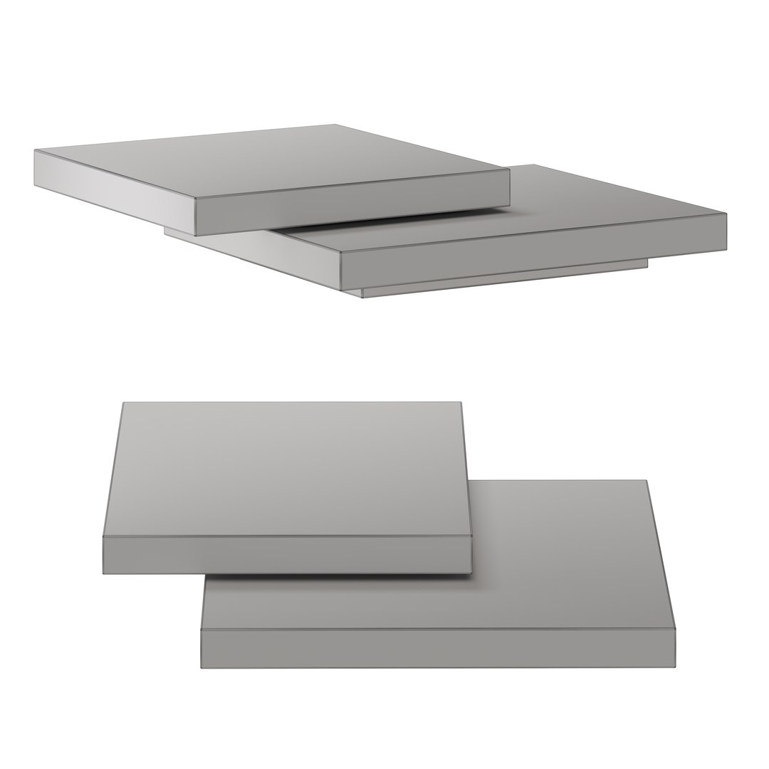 Minotti Solid Steel Coffee Table 3D model - TurboSquid 2087756