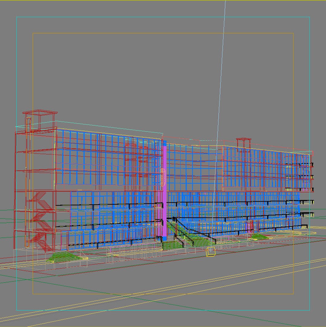 3ds max shopping complex