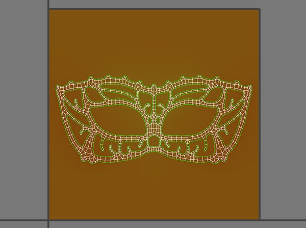 Masquerade mask 3D model - TurboSquid 1521370