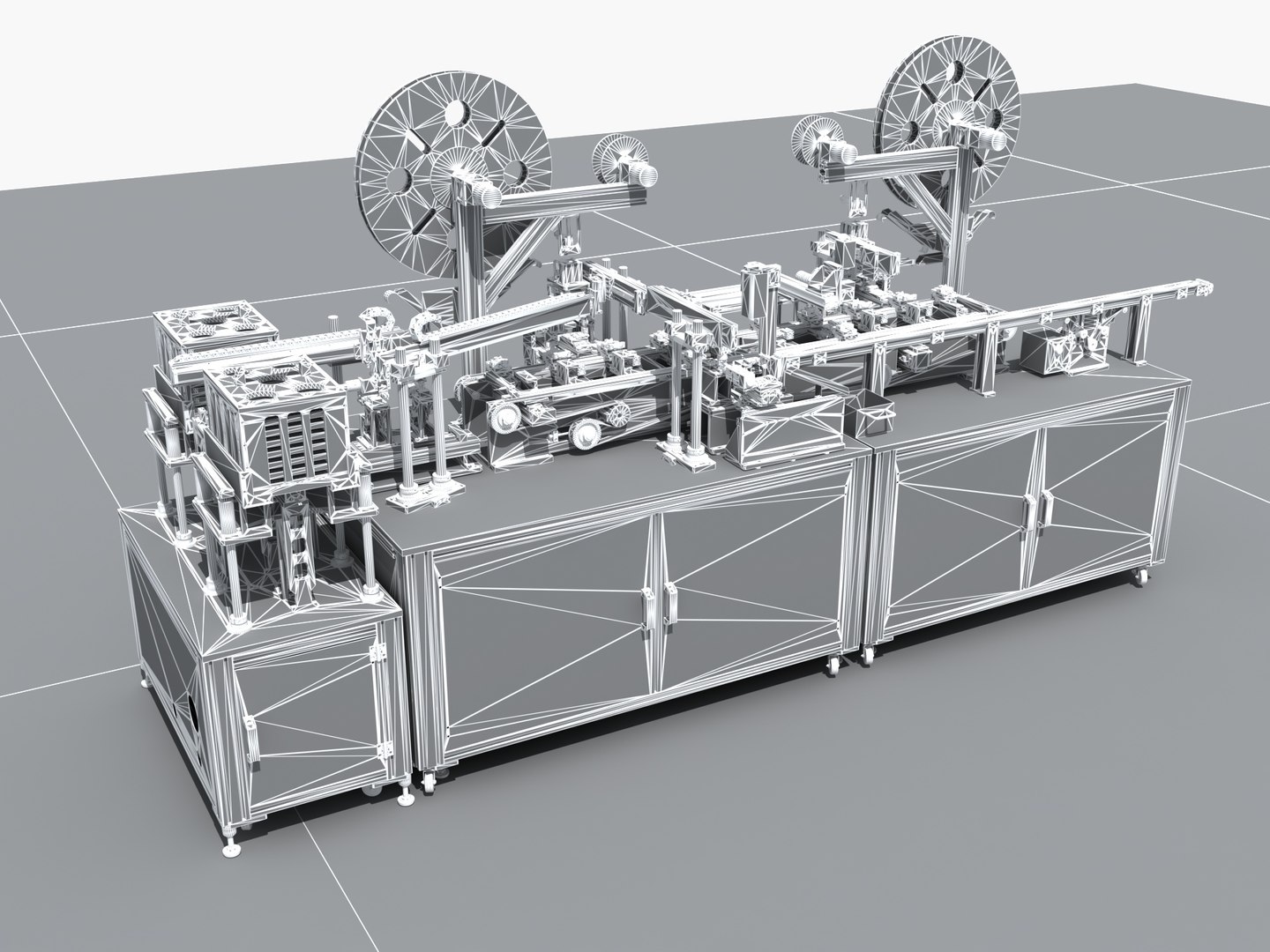Industrial Equipment 26 - Automatic Cutting And Loading Assembly Line ...