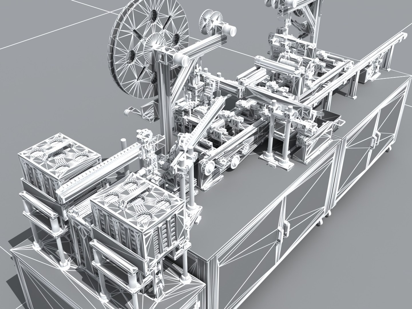 Industrial Equipment 26 - Automatic Cutting and Loading Assembly Line ...
