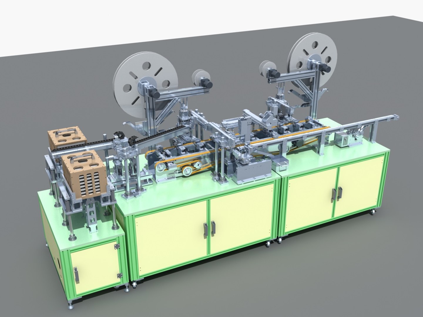 Industrial Equipment 26 - Automatic Cutting And Loading Assembly Line ...