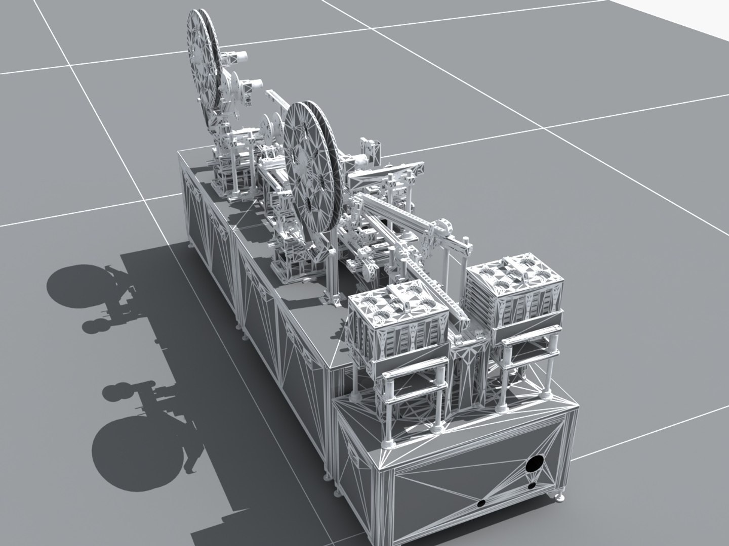 Industrial Equipment 26 - Automatic Cutting And Loading Assembly Line ...