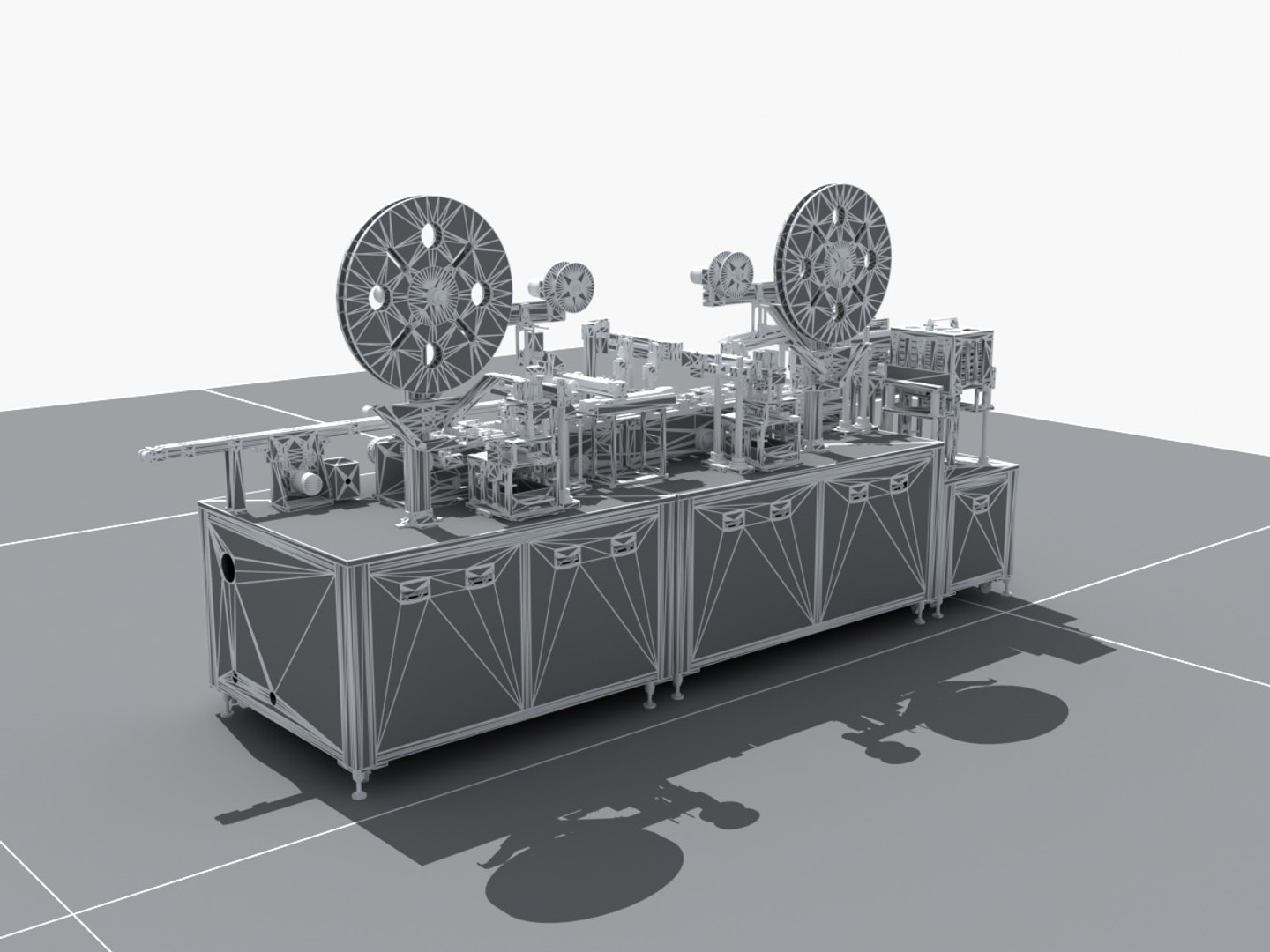 Industrial Equipment 26 - Automatic Cutting And Loading Assembly Line ...