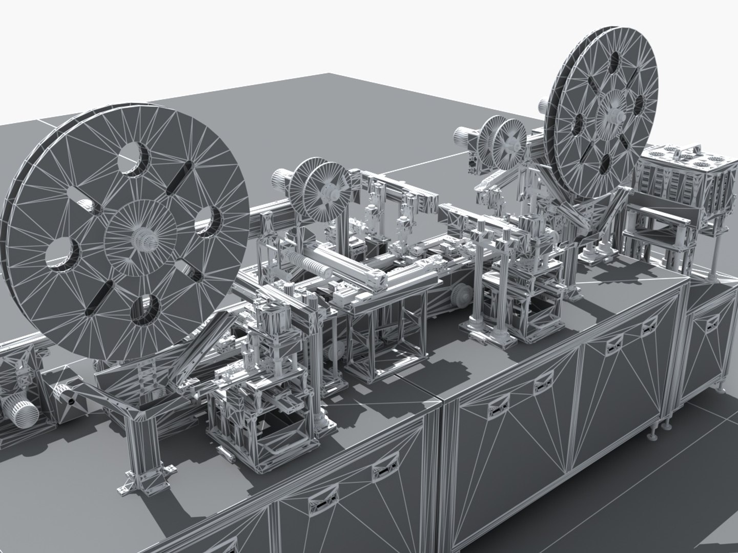 Industrial Equipment 26 - Automatic Cutting And Loading Assembly Line ...