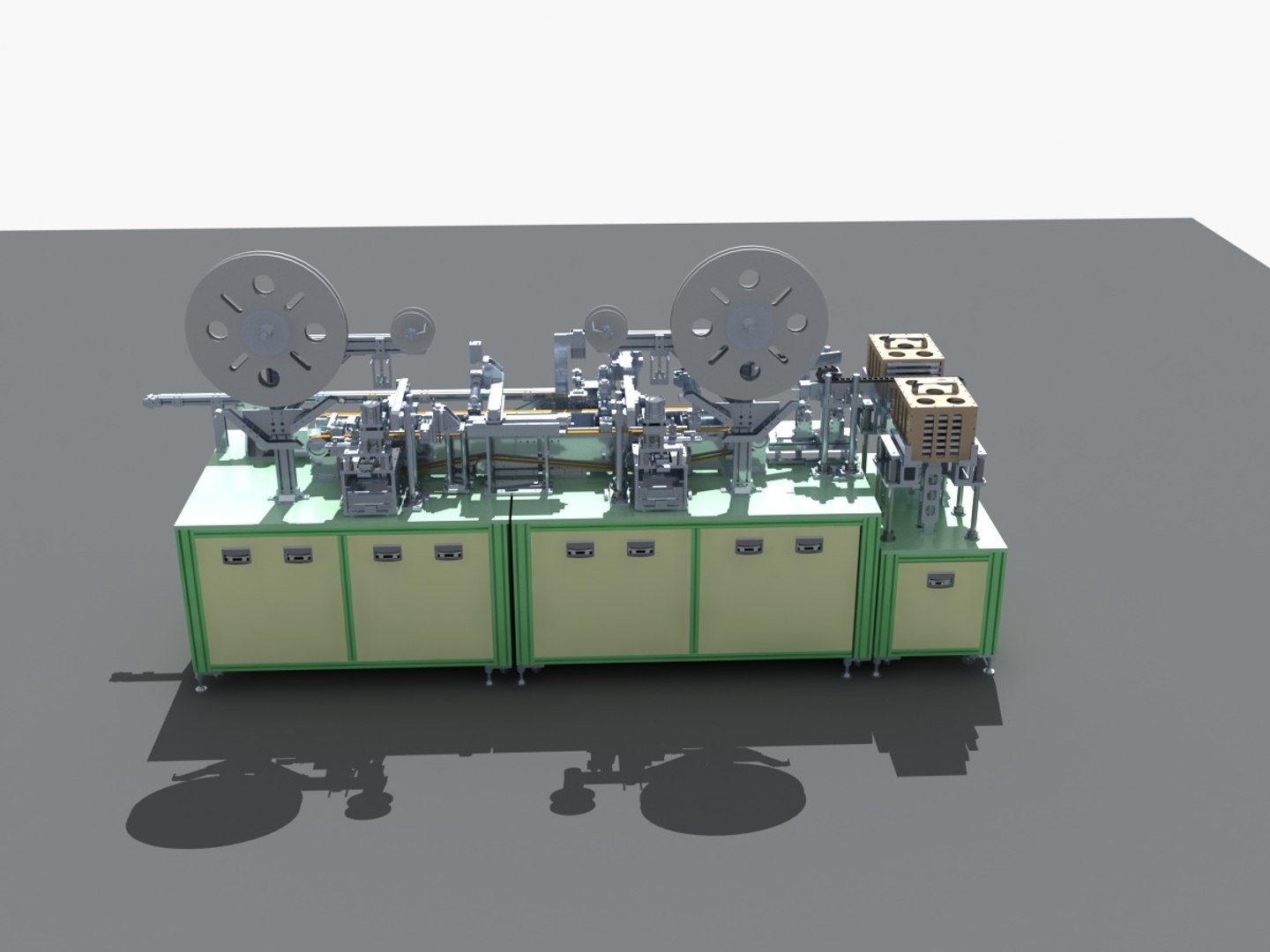 Industrial Equipment 26 - Automatic Cutting And Loading Assembly Line ...