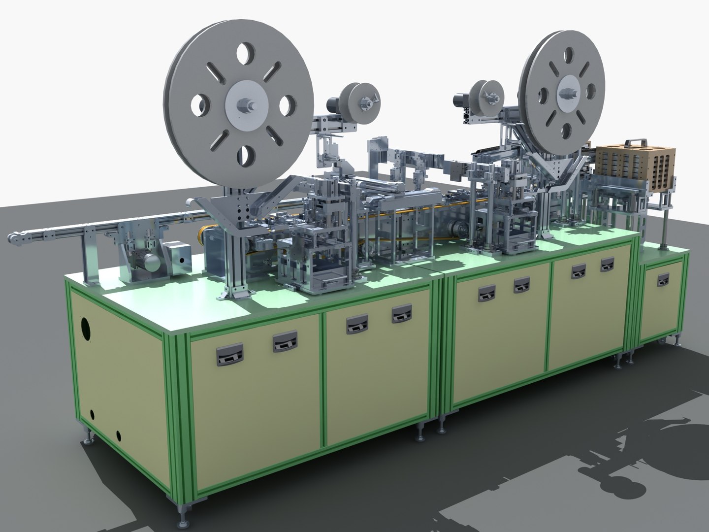 Industrial Equipment 26 - Automatic Cutting And Loading Assembly Line ...