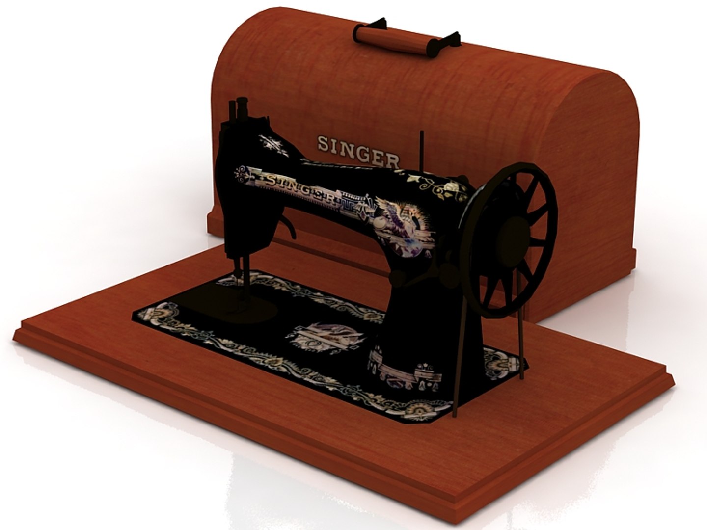 3D Antique Singer Sewing Machine - TurboSquid 1783516