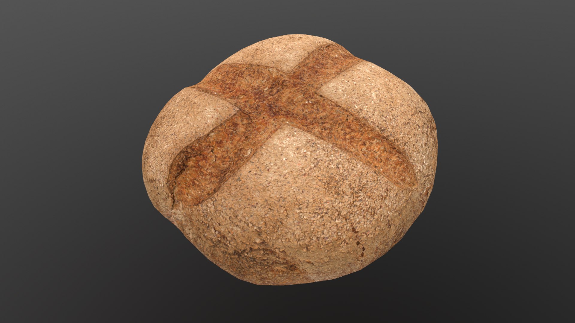 Round Rye Bread AR VR PBR Lowpoly With Game Ready 3d Model 3D Model ...