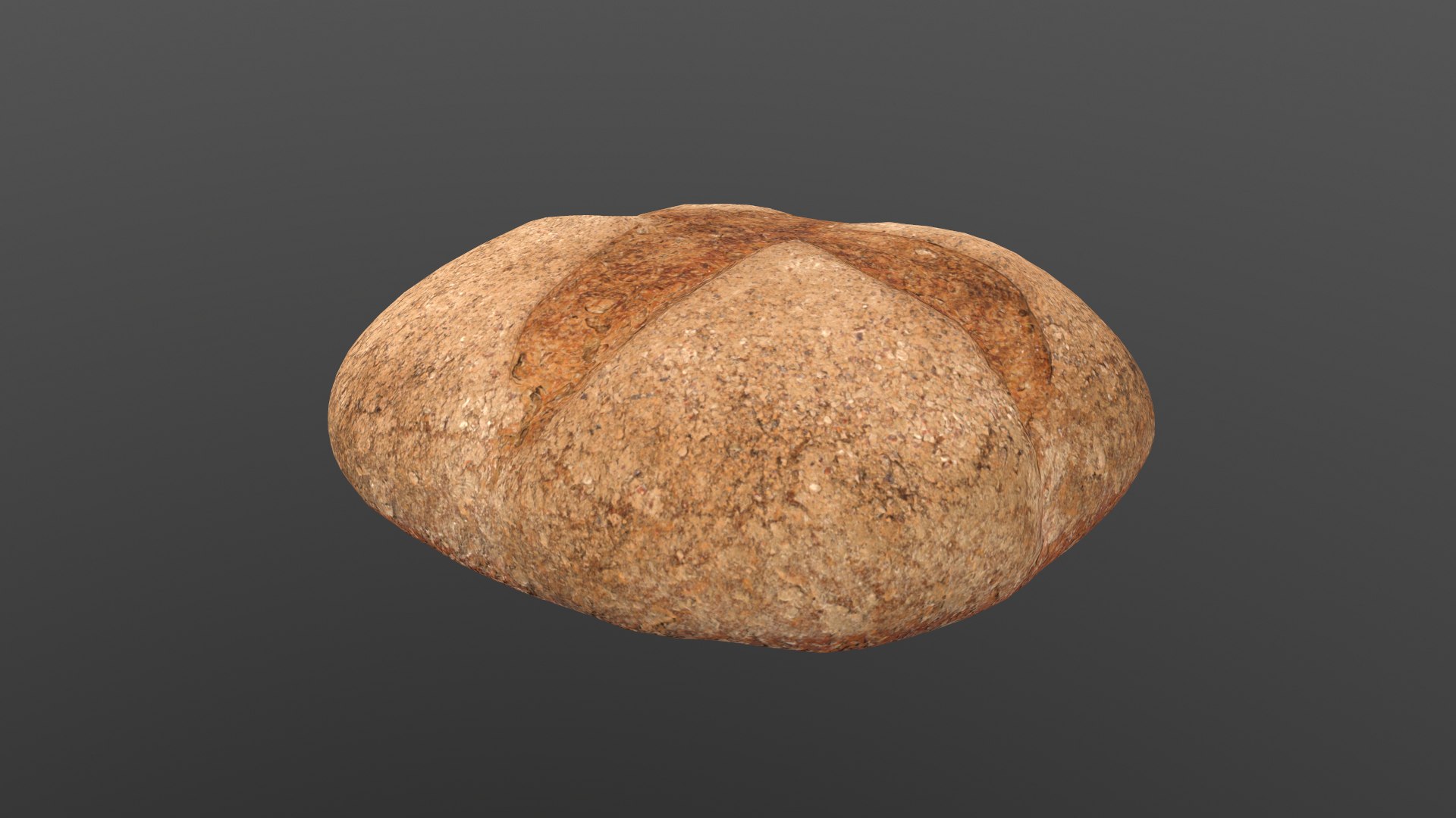 Round Rye Bread AR VR PBR Lowpoly With Game Ready 3d Model 3D Model - TurboSquid 2091694