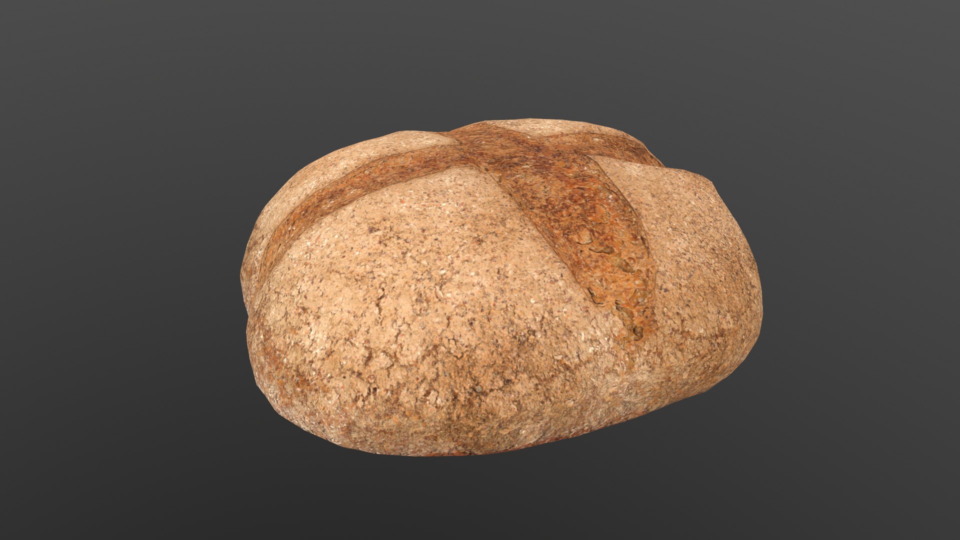 Round Rye Bread AR VR PBR Lowpoly With Game Ready 3d Model 3D Model ...
