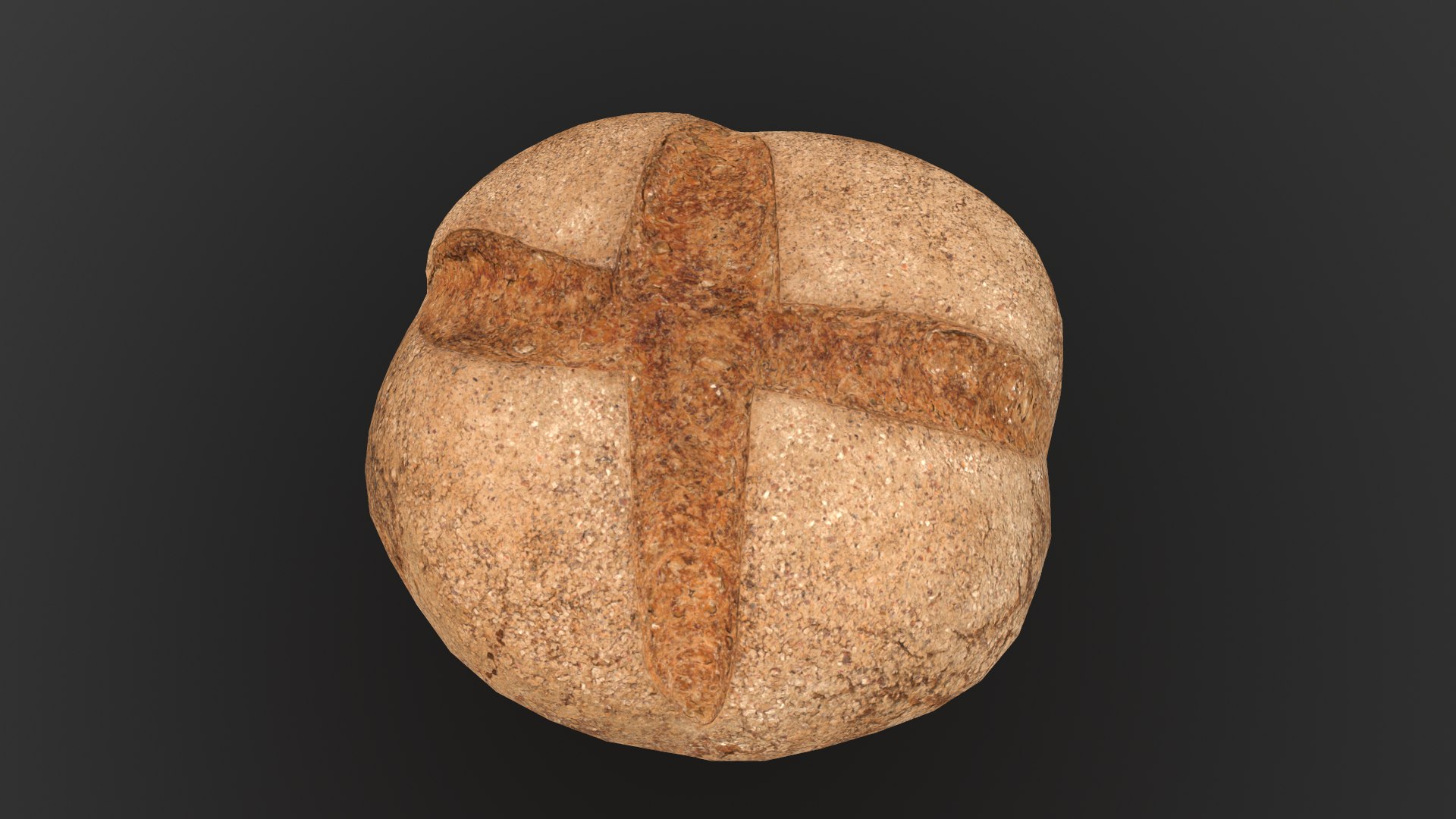Round Rye Bread AR VR PBR Lowpoly With Game Ready 3d Model 3D Model - TurboSquid 2091694