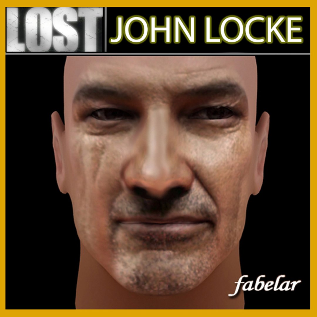 3d Model John Locke O Head