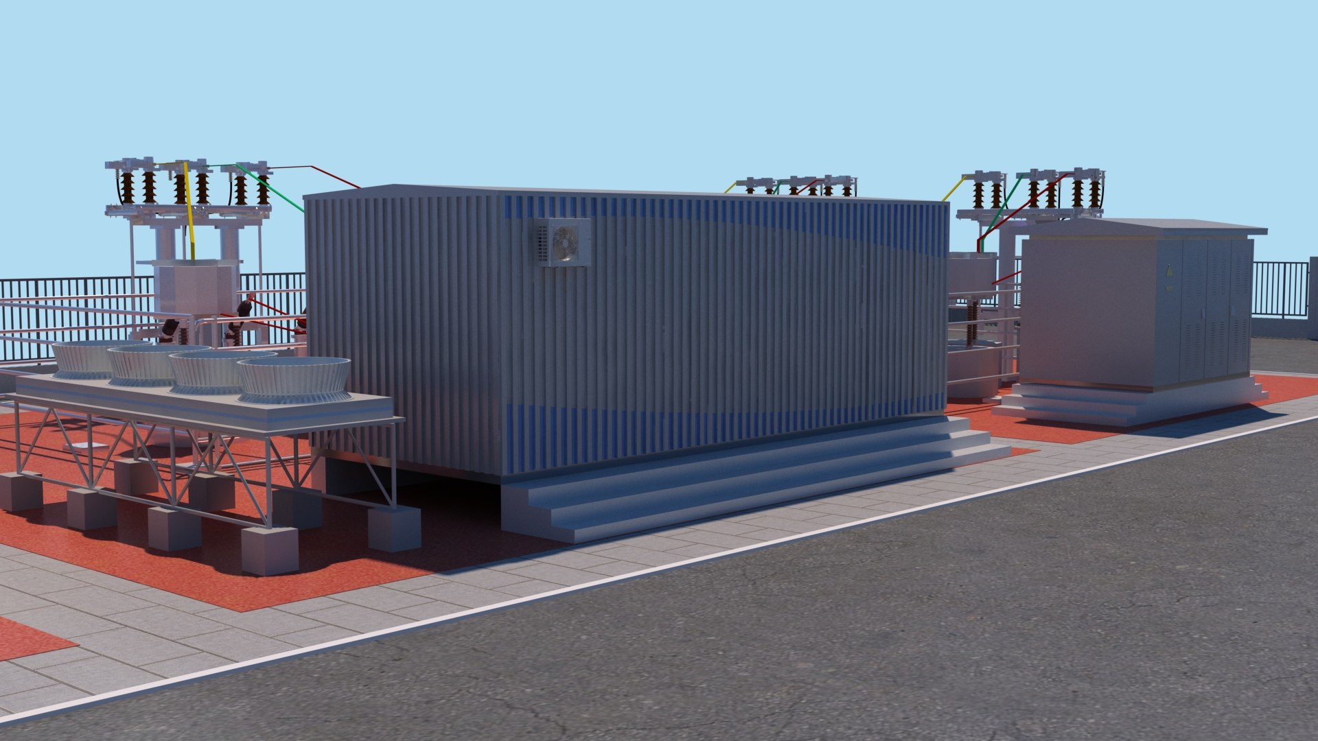 3D Substation Model - TurboSquid 2234836
