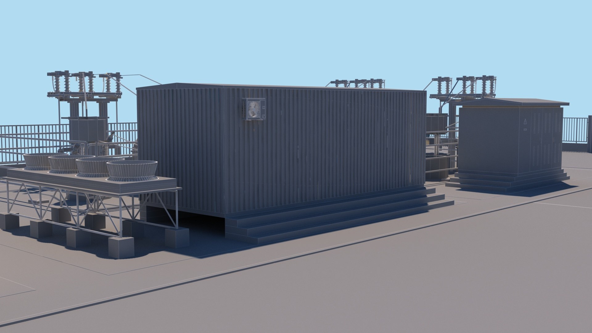 3D Substation Model - TurboSquid 2234836