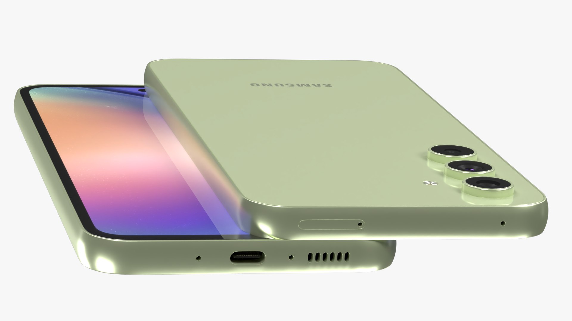 3D Samsung Galaxy A54 Lime Model - TurboSquid 2062154