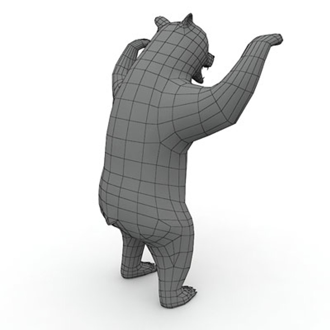 3d Polygonal Bear
