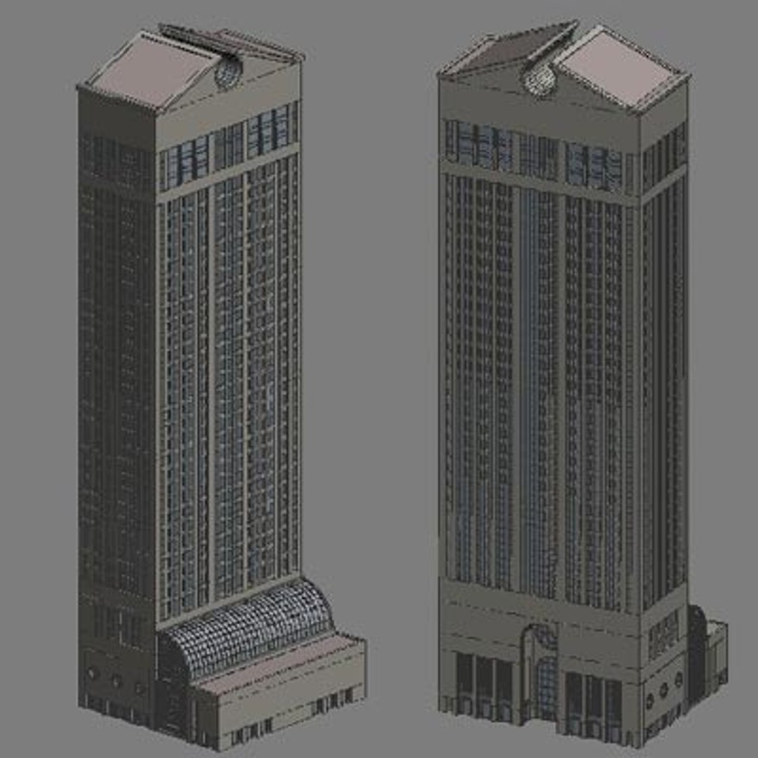 3dsmax Sony Building
