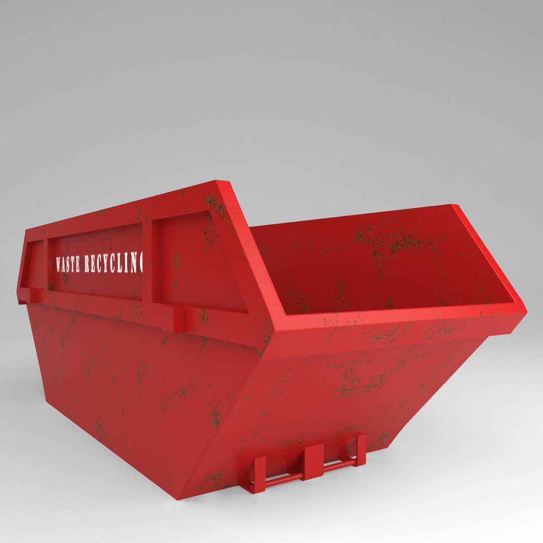 3d Model Industrial Skip