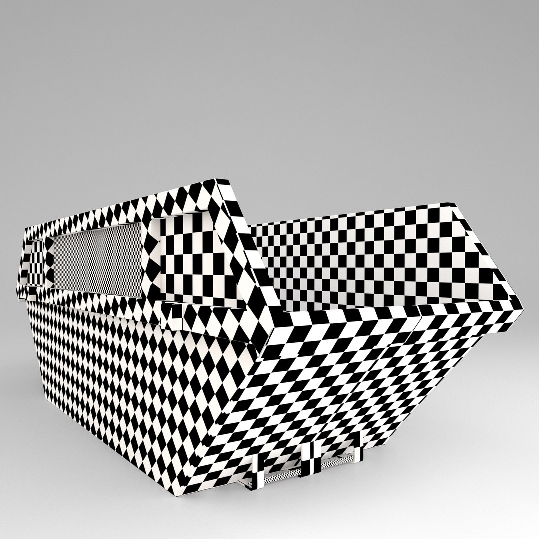 3d Model Industrial Skip