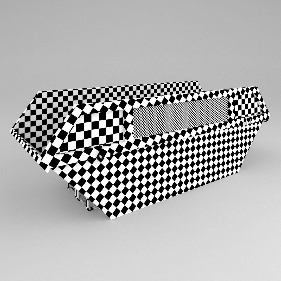 3d Model Industrial Skip