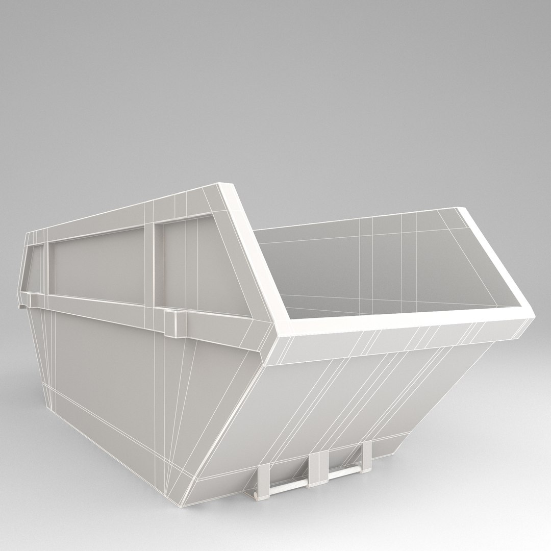 3d Model Industrial Skip