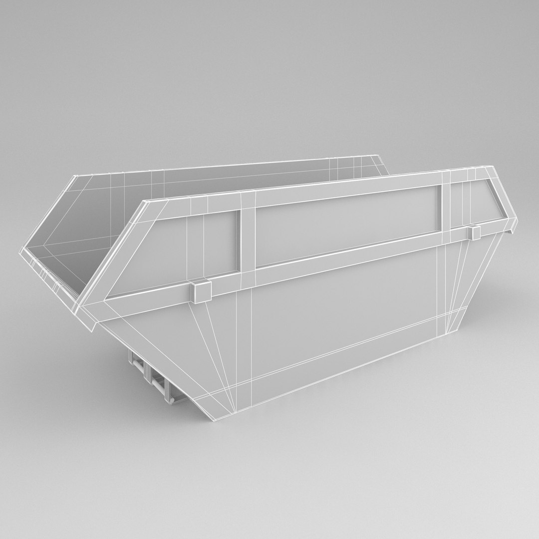 3d Model Industrial Skip