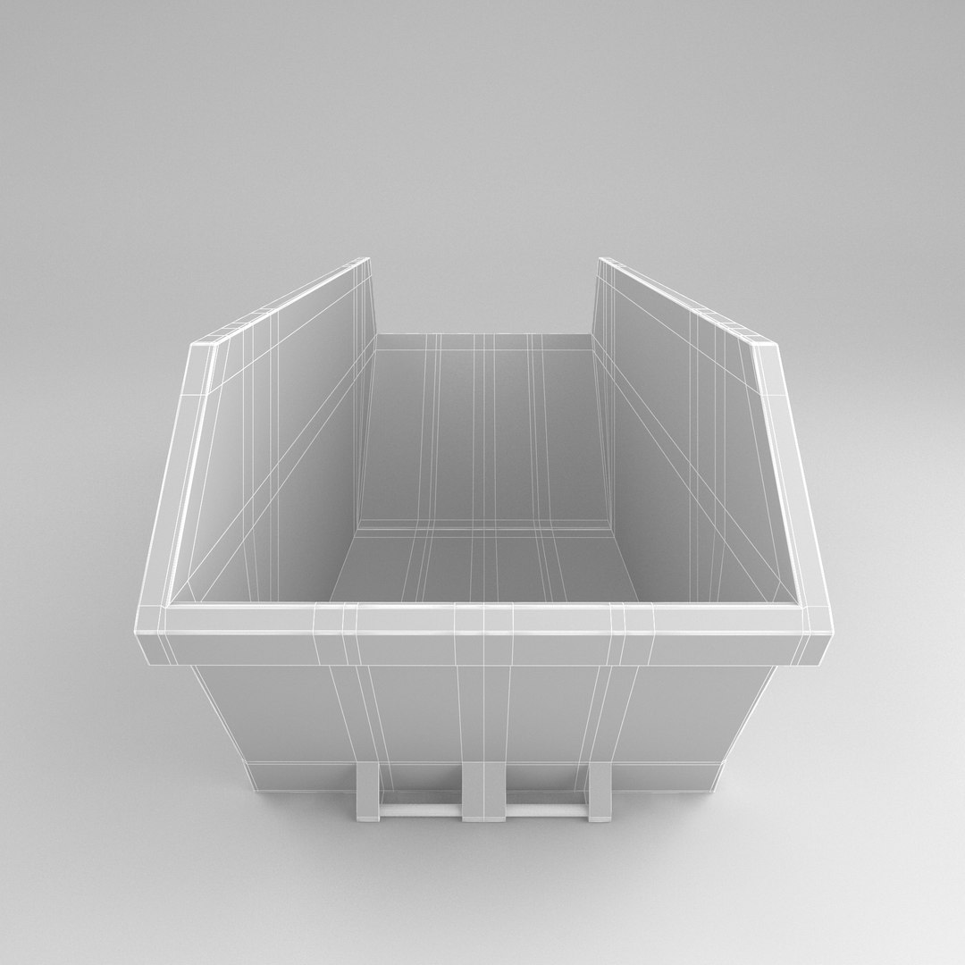 3d Model Industrial Skip