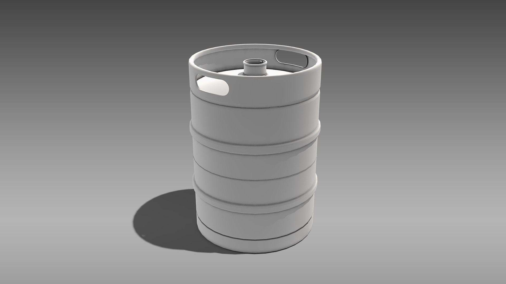 3D Model Keg Half Barrel - TurboSquid 1618092
