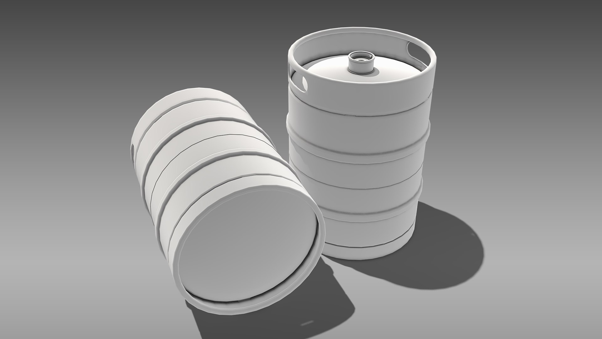 3D Model Keg Half Barrel - TurboSquid 1618092