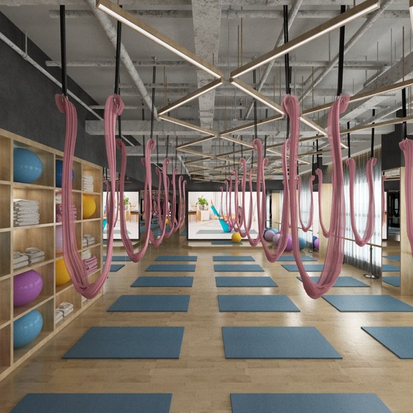 Yoga Studio Interior 3D model - TurboSquid 1810814