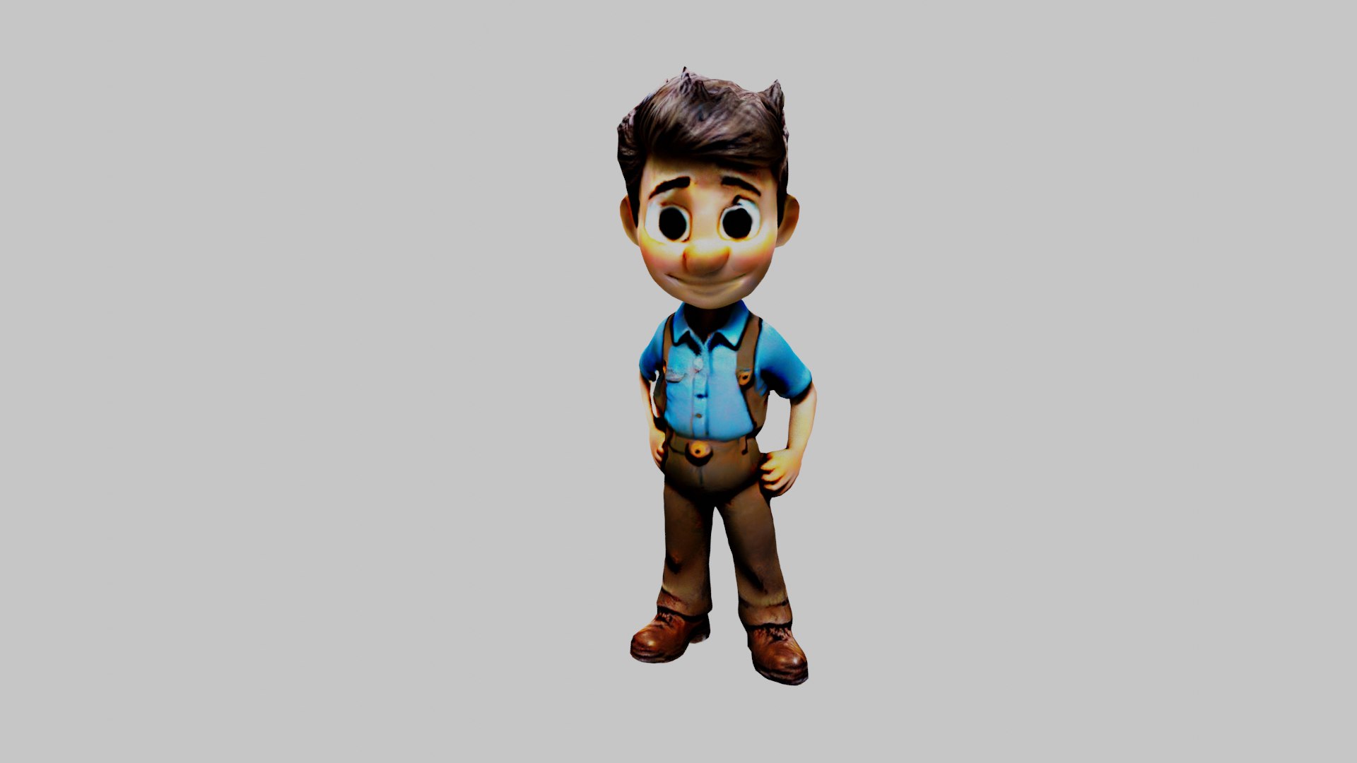 3D Cartoon Boy Model - TurboSquid 2134217