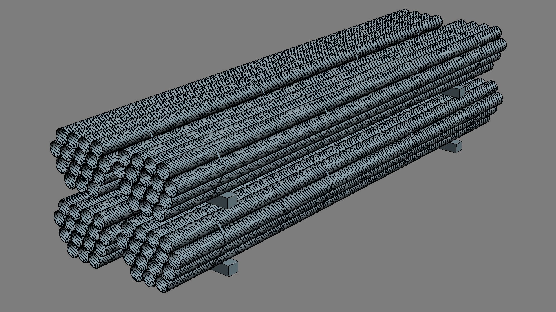 3D Model Galvanized Pipes Package - TurboSquid 2016629