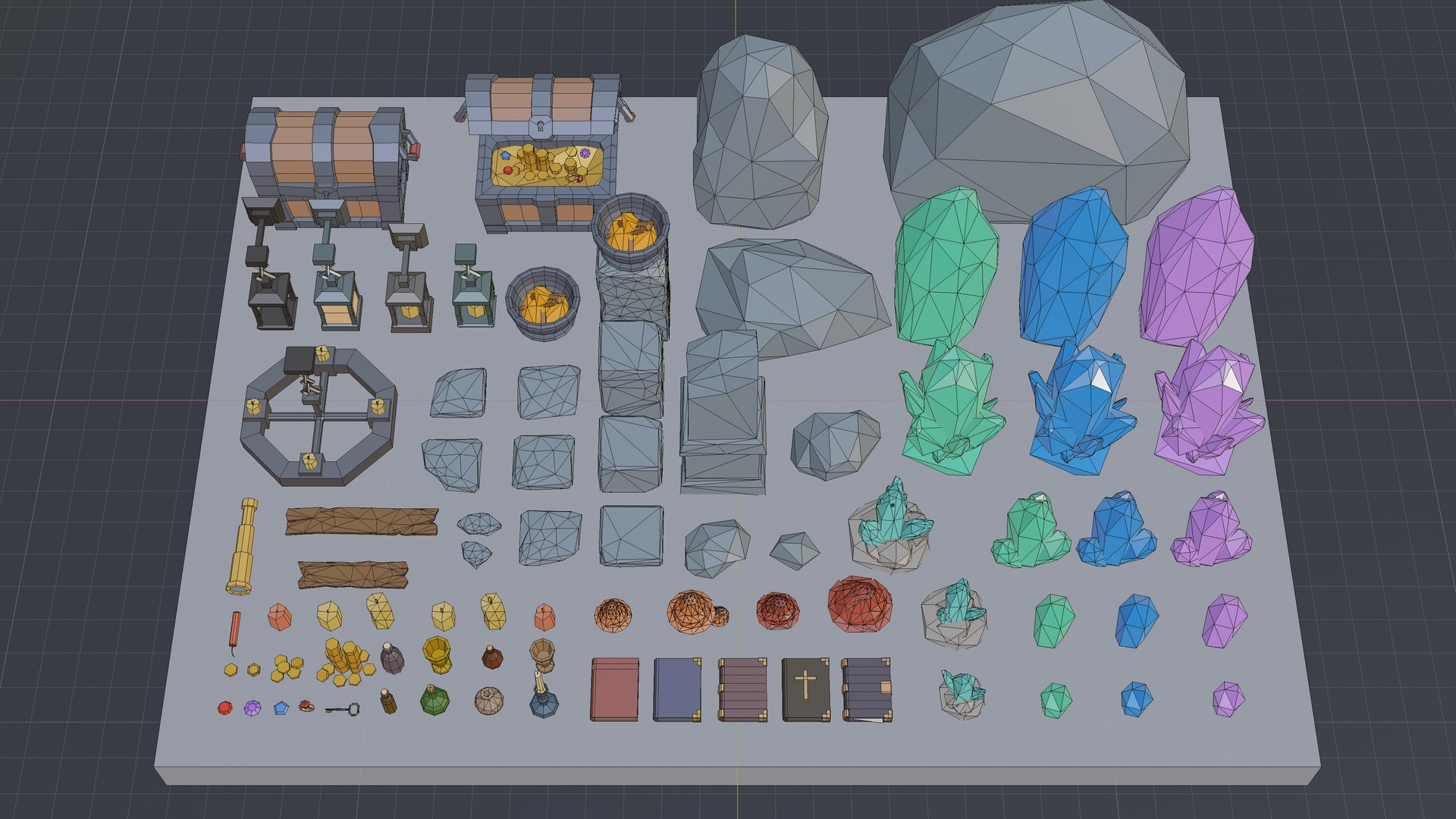 Fantasy Items Pack 3D Model - TurboSquid 1502597
