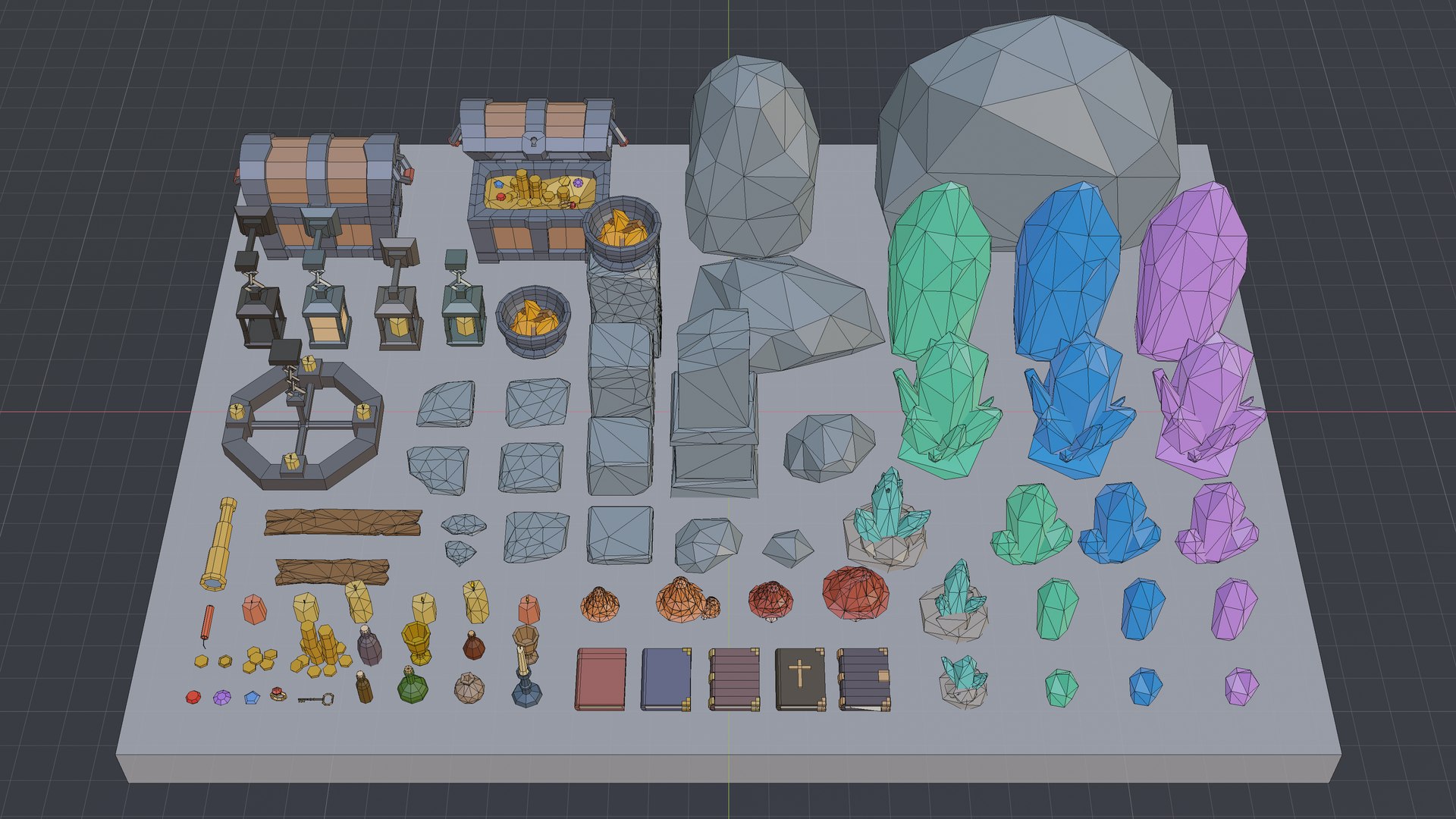 Fantasy Items Pack 3D Model - TurboSquid 1502597