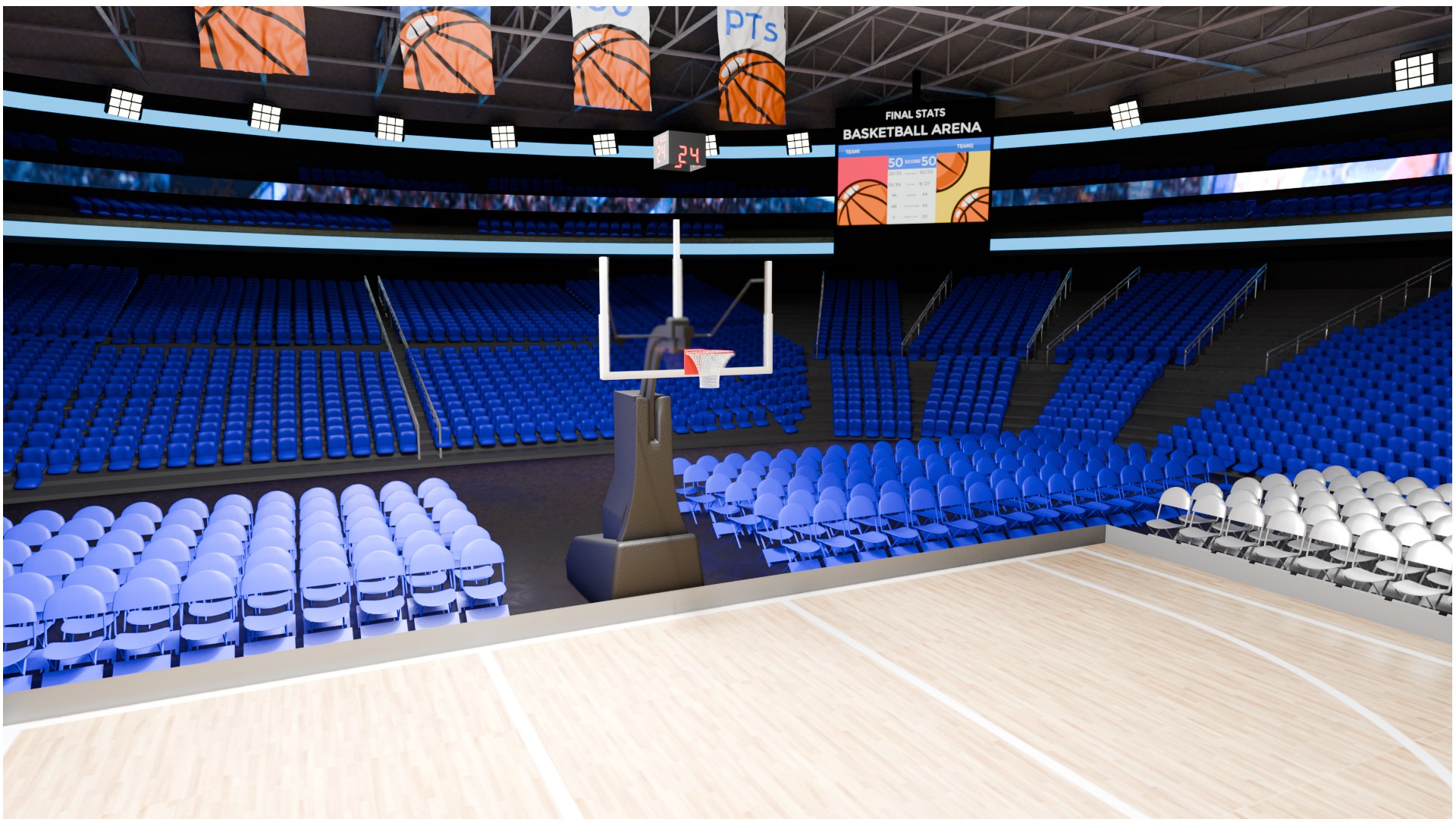 Basketball Arena Model - TurboSquid 2337522