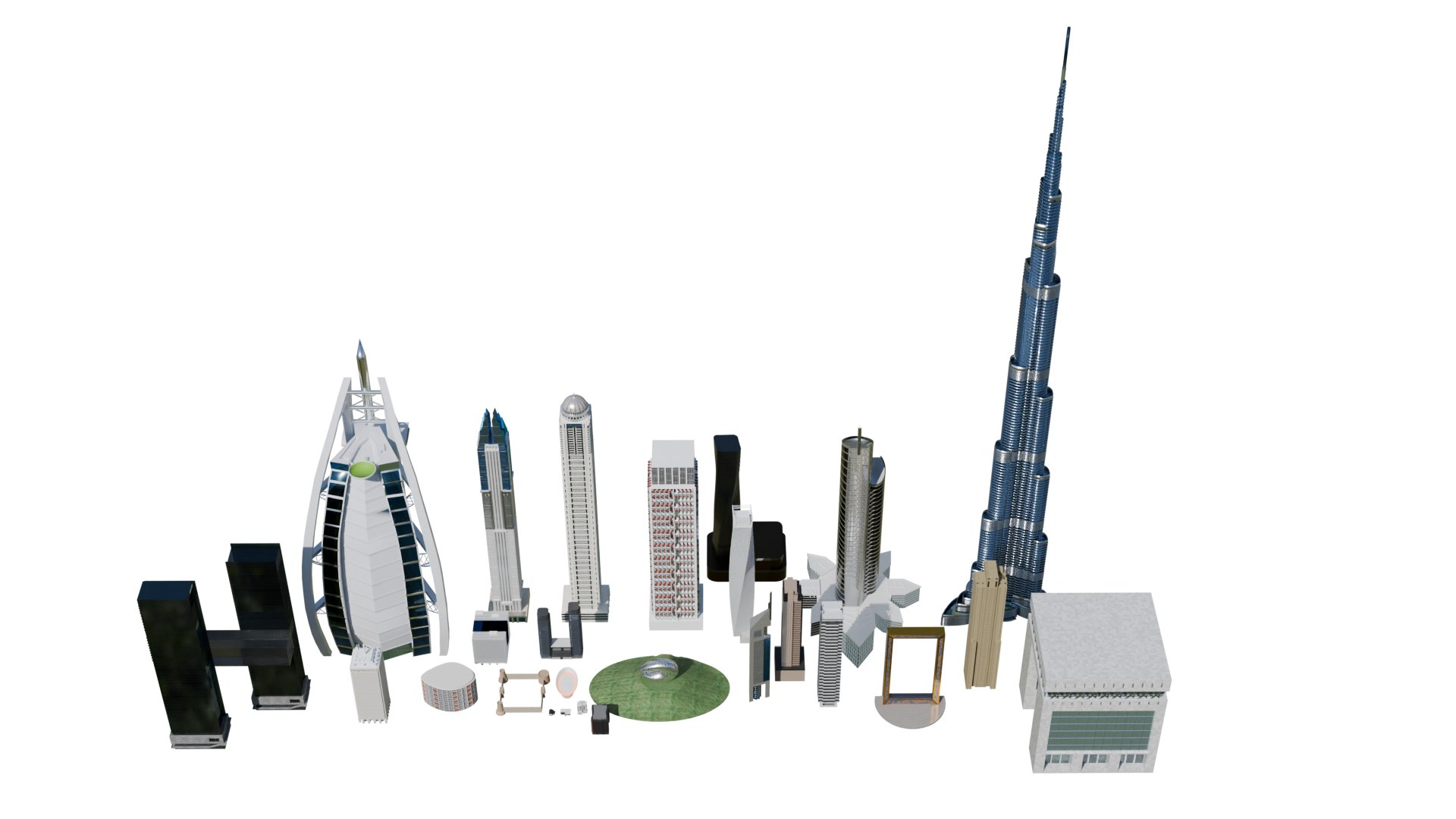 Dubai City Kit 3D Model - TurboSquid 2335396