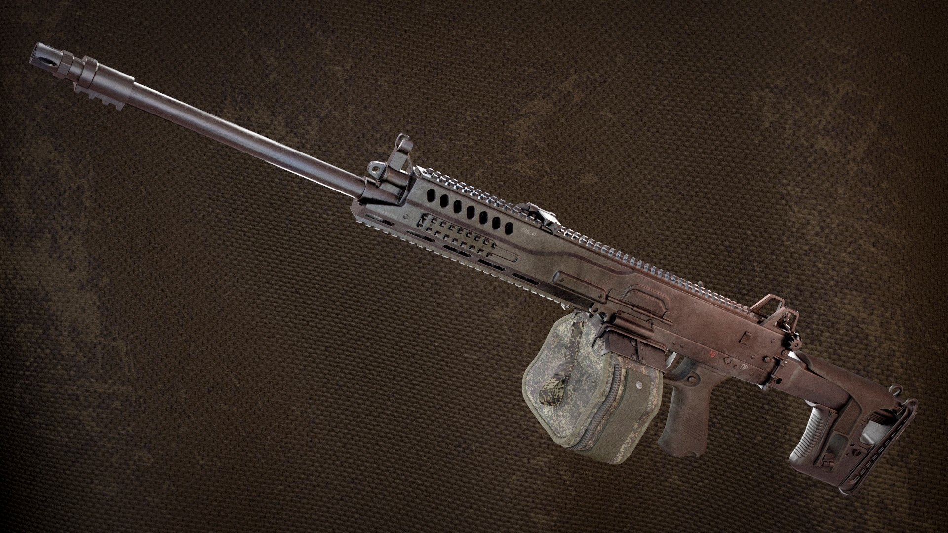 Machine Gun RPL-20 Model - TurboSquid 2289316